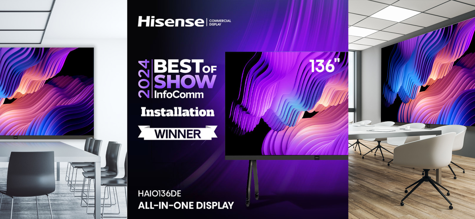 Hisense gewinnt „Best of Show“ Award auf der Infocomm2024 für 136-Zoll ...